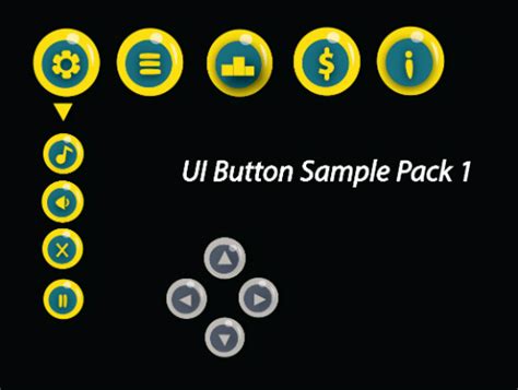 UI Button Sample Pack Unity Connect