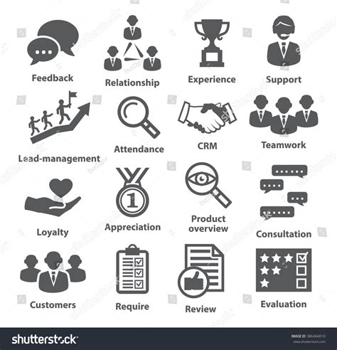 Business Management Icons Pack 03 Stock Vector Illustration 386466010 Shutterstock
