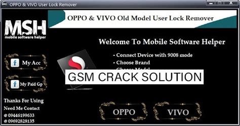 Vivo And Oppo Userlock Remove Tool For Old Model Latest Update One
