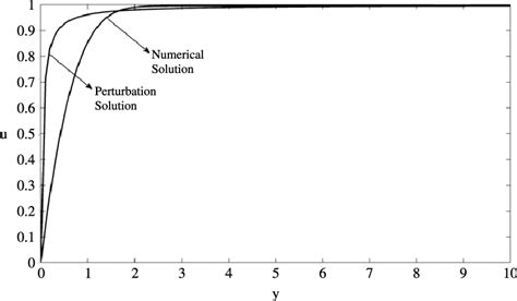 comparison of numerical and boundary layer type perturbation solution