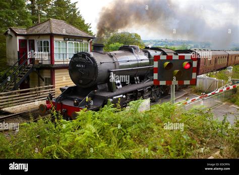 Stanier Class 8f Steam Train Low House Crossing Armathwaite Eden Valley Settle To Carlisle