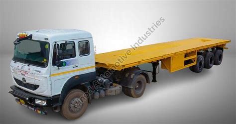 Metal Flat Bed Trailers Color Black White Yellow At Best Price In