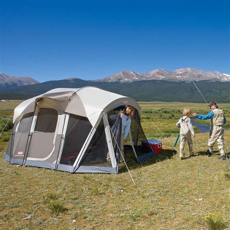 Coleman 6 Person Weathermaster Camping Tent With Screened Porch