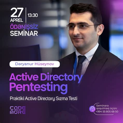 Ethicalhacking Pentesting Seminar Hacking Activedirectorypentesting Deryanurhuseynov