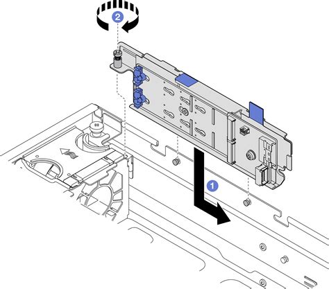 Install The M 2 Backplane Assembly ThinkEdge SE455 V3 Lenovo Docs
