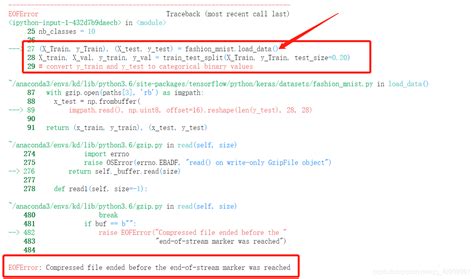 Eoferror Compressed File Ended Before The End Of Stream Marker Was Reached Csdn博客