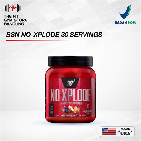 Jual BSN N.O XPLODE 30 Serving Pre Workout Legendary NO Xplode ...