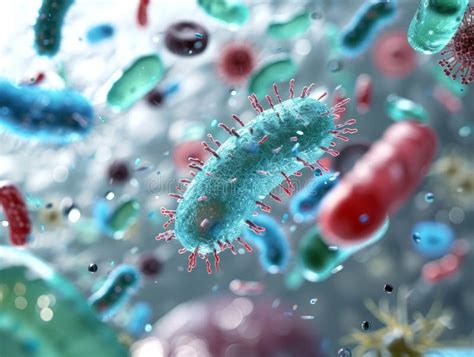 Virus Bacteria Pathogen 3d Rendering 3d Illustration Stock Illustration Illustration Of