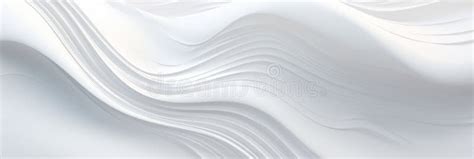 Minimalist White Abstract Waves For Elegant Background Design Sleek White Wavy Texture Stock