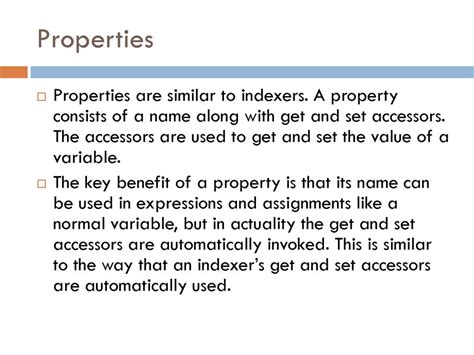 11 indexer and property nesne yönelimli programlama i ppt download