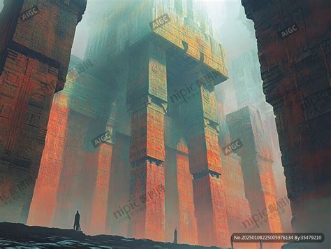 Ai创作图超现实城市 Cgi超现实主义 神秘城市 超现实世界 超现实建筑 超现实的世界 场景赛博插画 科幻城市背景 渲染超现实主义 反乌托邦城市 大场景插图 幻想的外星建筑与大窗户 沉没的城市