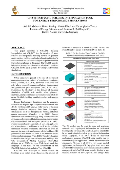 Pdf Citybit Citygml Building Interpolation Tool For Energy