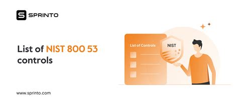 List Of Nist Sp 800 53 Controls Families Sprinto