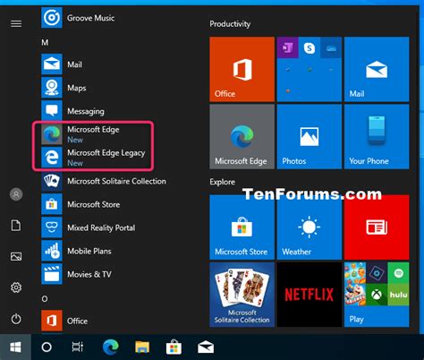 Enable Microsoft Edge Side By Side Browser Experience In Windows Tutorials