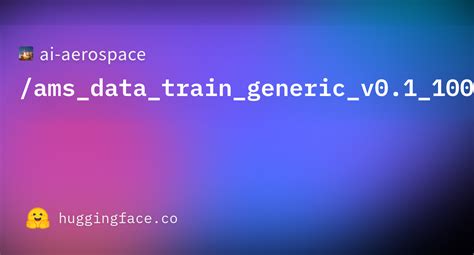 Ai Aerospaceamsdatatraingenericv01100 At Main