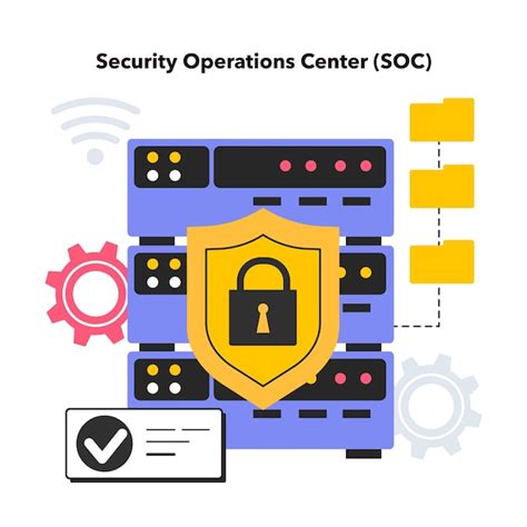 Premium Vector Security Operations Center Cyber Threats Protection And Security Maintenance