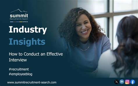 How To Conduct An Effective Interview Summit Recruitment Search