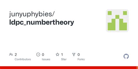Github Junyuphybiesldpcnumbertheory