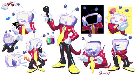 Spamton G Spamton And Ant Tenna Deltarune Drawn By Guruo Gur Sp Danbooru