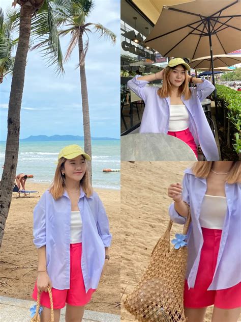 Outfit Idea แต่งตัวไปทะเล ฉบับไม่โป๊ 🌴🌈 แกลเลอรีที่โพสต์โดย Newnewnnn Lemon8