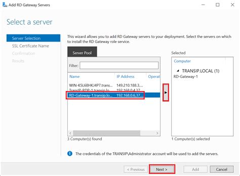 Using A Remote Desktop Gateway TransIP