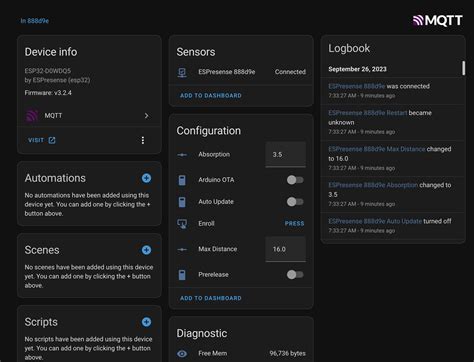 Adding ESPresense Flashed ESP WROOM 32 ESP32 To HA ESPHome Home Assistant Community