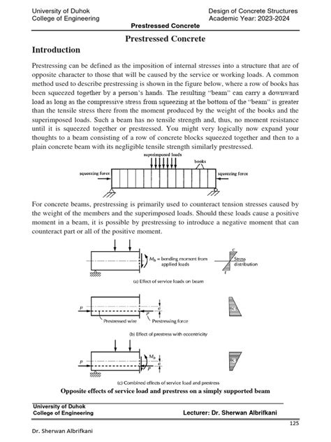 Prestressed Concrete 1 Pdf Prestressed Concrete Beam Structure