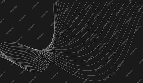Linienwellenhintergrund Im Minimalistischen Stil Kostenlose Vektor