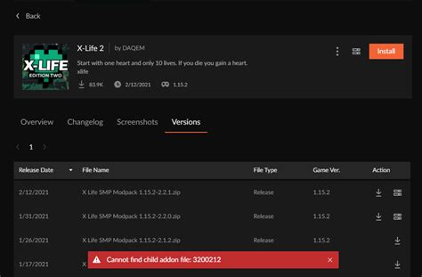 Problem While Trying To Install A Modpack R Curseforge