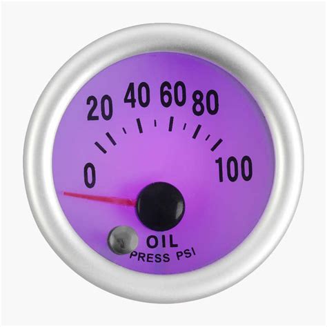 Oil Pressure Gauge Analogue Colour Biltemano