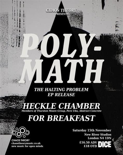 Chaos Theory Presents Poly Math “the Halting Problem” Ep Launch