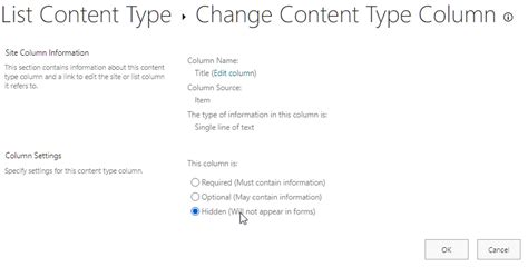 Hide The Default Title Field In The List And Document Library In SharePoint Online Running