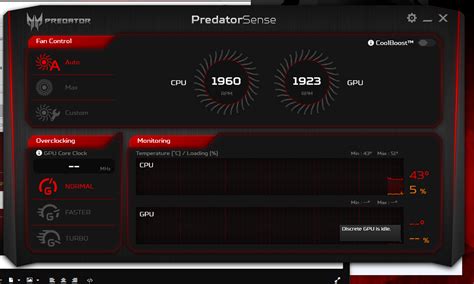 Helios Predator Sense Discrete GPU Is Idle Acer Community
