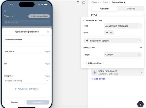 Show Form Screen From Another Form Where The Added Element Has To Be
