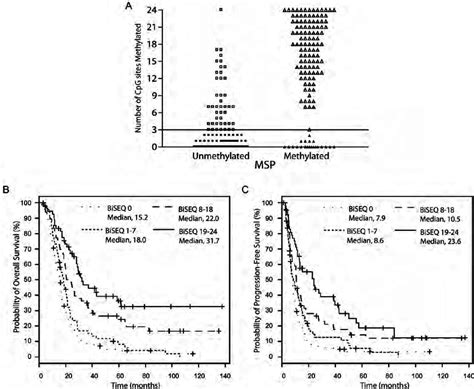 Correlation Of Biseq Determined Methylation Density With Msp And