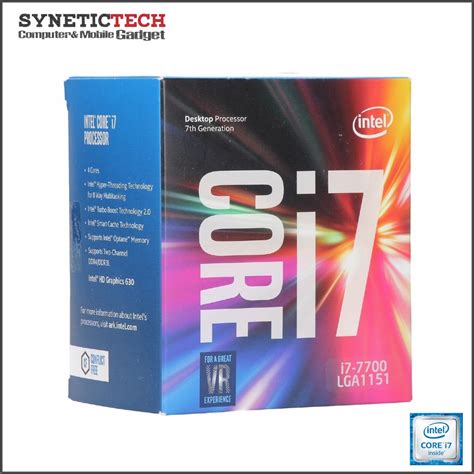 Intel Core I7 7700 I7 7700 Processor 8M Cache Up To 4 20 GHz Socket LGA1151 Shopee Singapore
