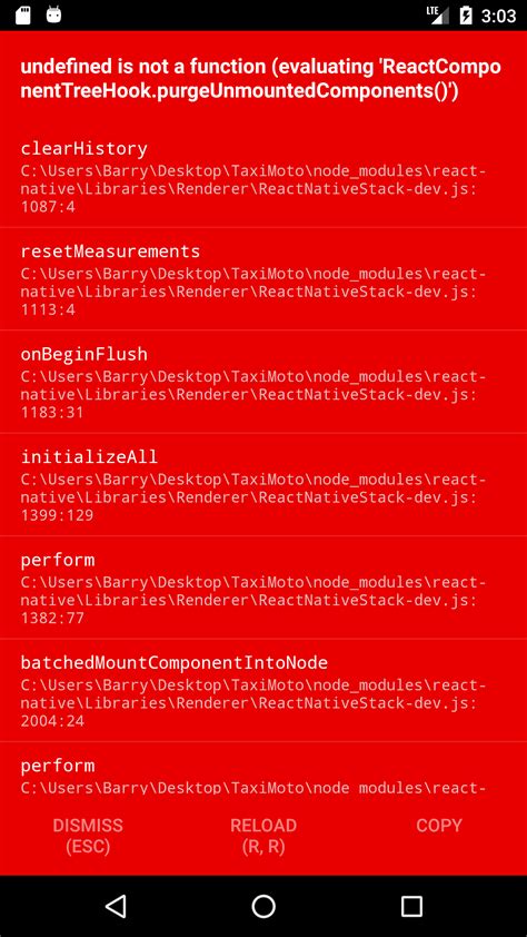 Undefined Is Not A Function Evaluating ReactComponentTreeHook PurgeUnmountedComponents