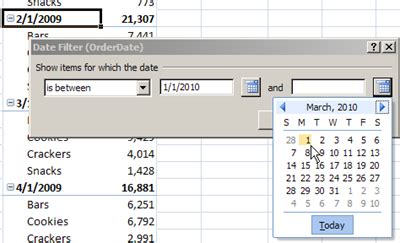 Pivot Table Date Filters Excel Pivot Tables