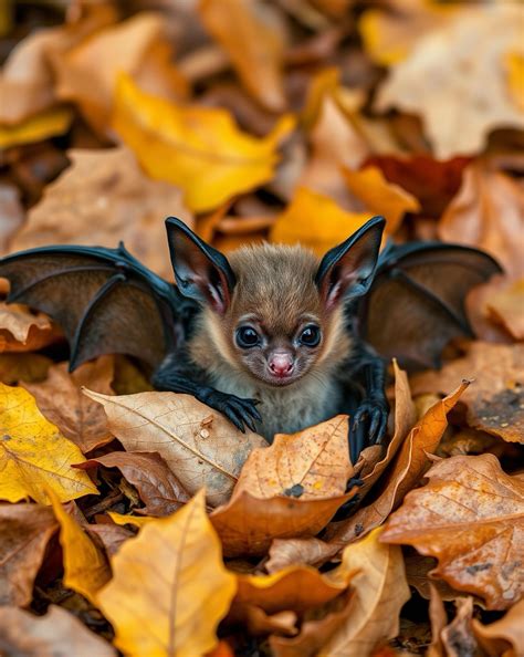 Download Ai Generated Bat Leaves In The Autumn Royalty Free Stock