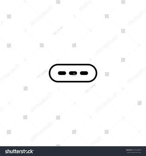 Usb Type C Icon Vector Illustration Stock Vector Royalty Free