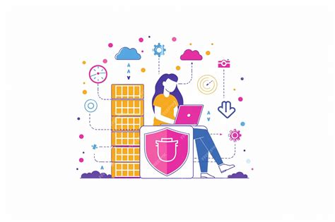 Digital Security Concept Vector Illustration Premium Ai Generated Vector