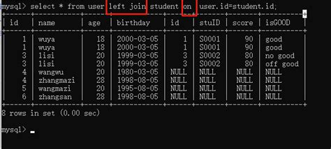 mysql 多表关联查询 阿建xj 博客园