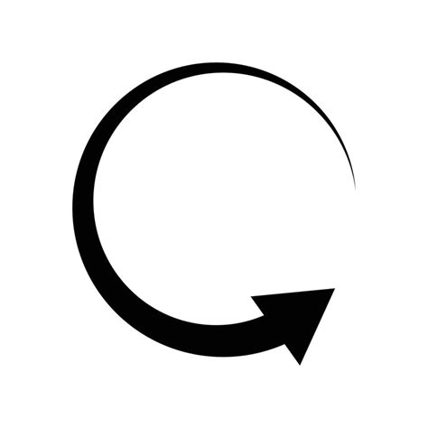 Circle Arrow Icon Circular Arrow Icon Isolated On White Background
