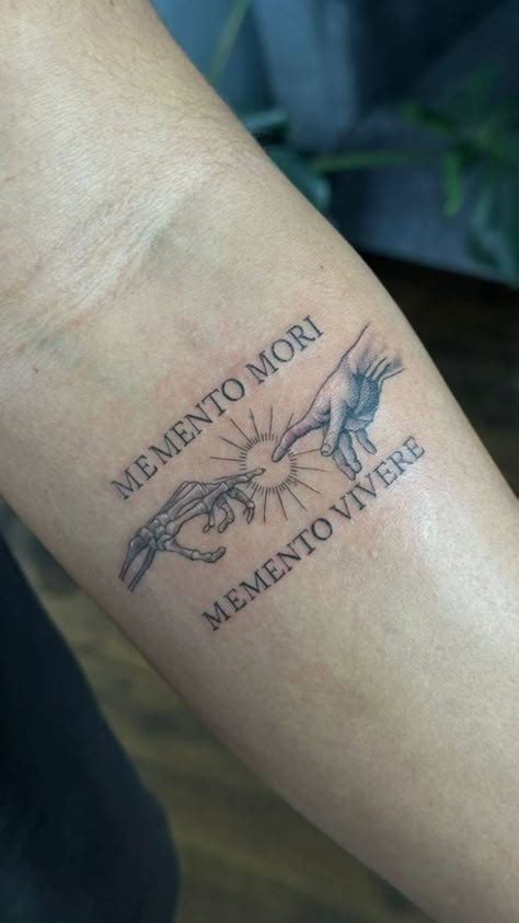 Memento Mori Memento Vivere Tattoo Ideas