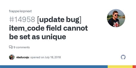 Update Bug Itemcode Field Cannot Be Set As Unique · Issue 14958