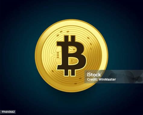 Bitcoin통화 기호의 벡터 일러스트 레이 션 개념의 암호화 통화 황금 동전 0명에 대한 스톡 벡터 아트 및 기타 이미지