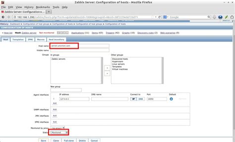 Zabbix Server Configuration Of Hosts Mozilla Firefox Unixmen