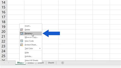 How To Rename Excel Worksheet