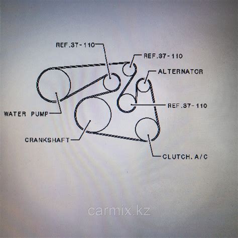 4b10 схема приводного ремня