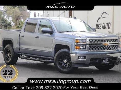 2015 Chevy Chevrolet Silverado 1500 4wd Lt Pickup Slate Grey For Sale
